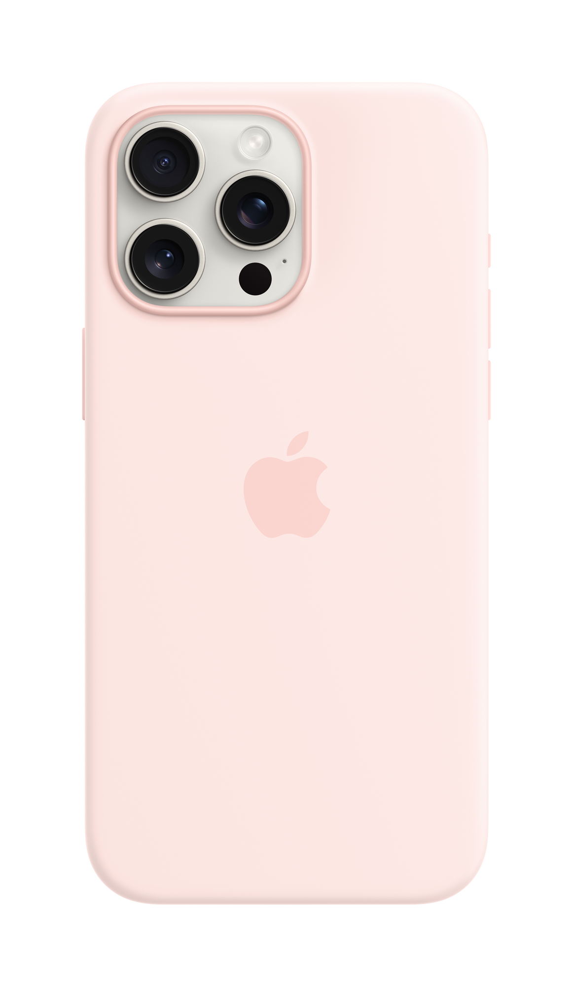 iPhone 15 Pro Max Silicone Case with MagSafe - Light Pink - iSquare Store