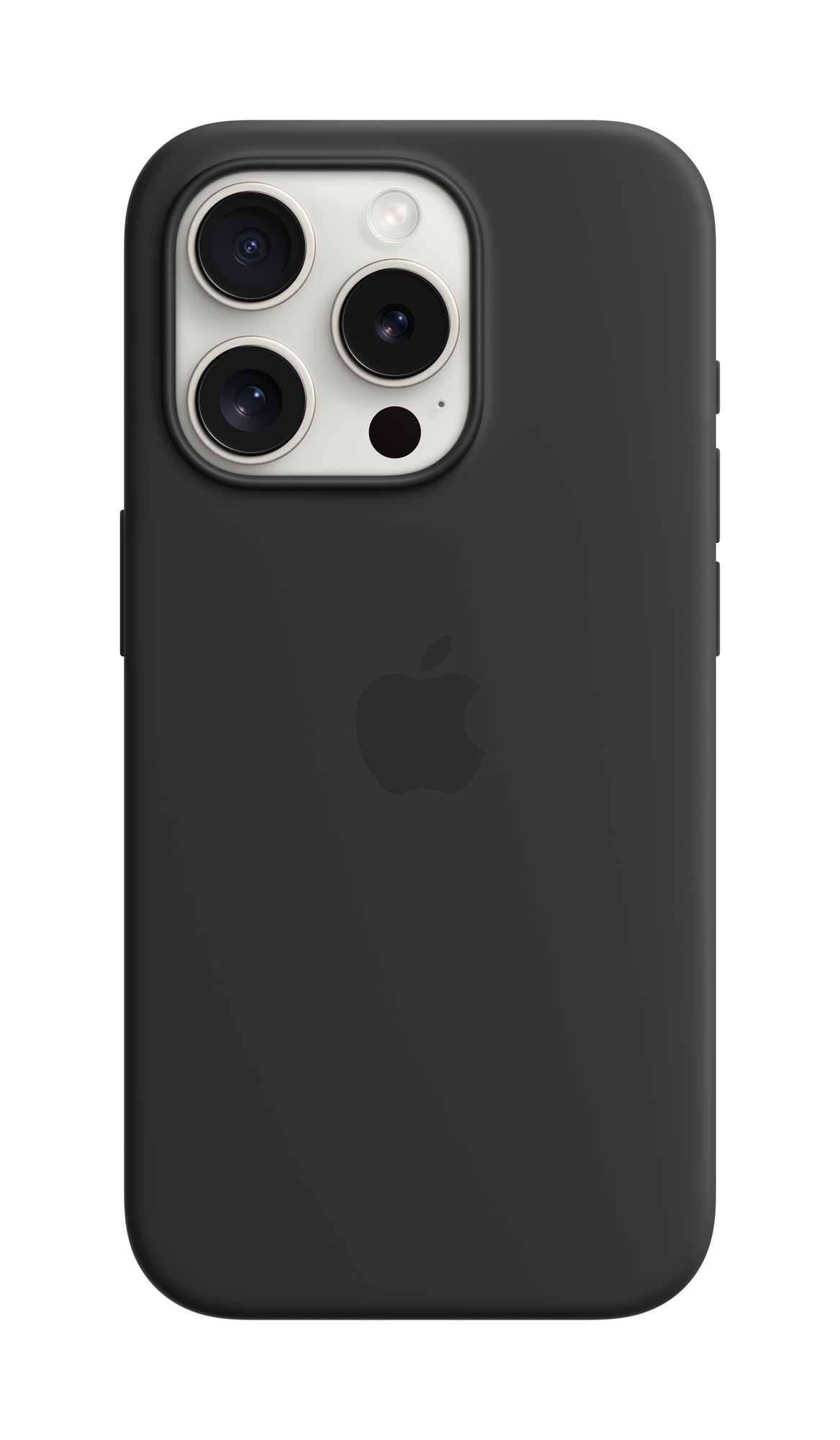 iPhone 15 Pro Silicone Case with MagSafe - Black - iSquare Store